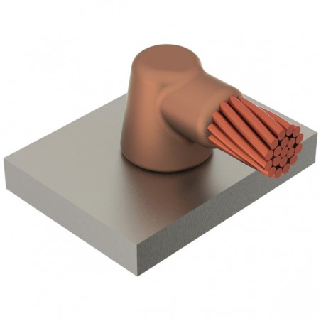 M-HSC-2Q * MOLDE DE CABLE 4/0 A SUPERFICIE DE ACERO HORIZONTAL MARCA ...